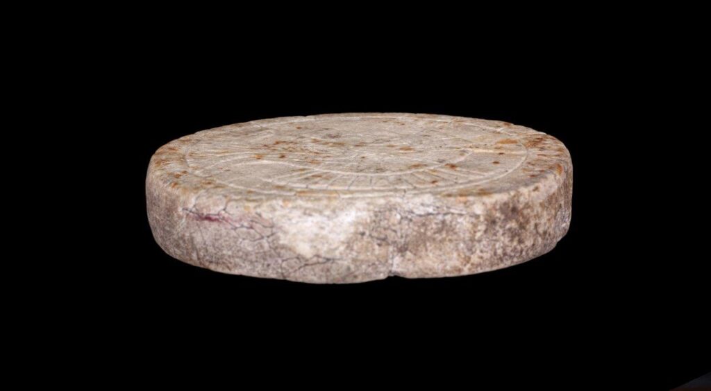 ANCIENT GREEK VOTIVE STONE DISC 5th-4th CENTURY BC