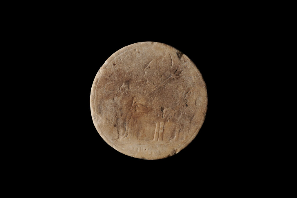 ANCIENT GREEK RITUAL STONE DISC, 4TH - 2ND CENTURY B.C.