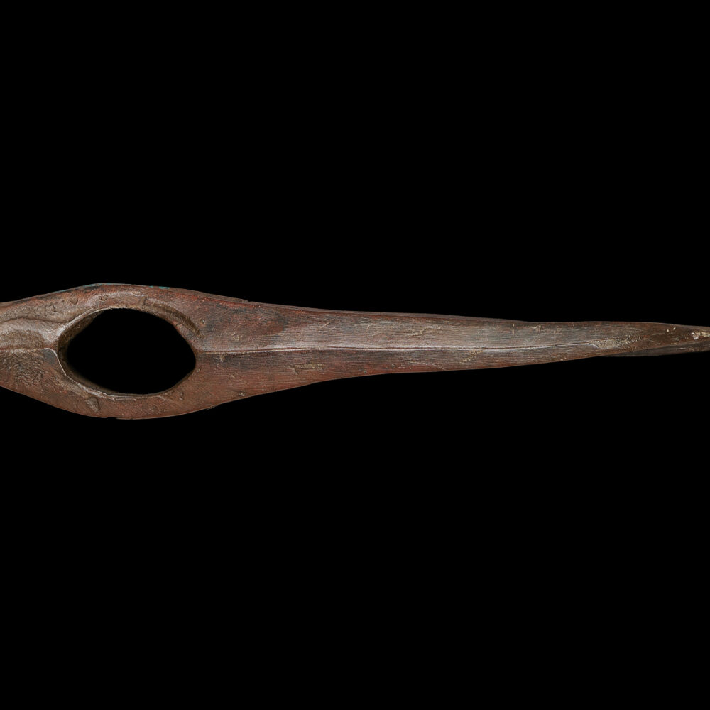 BRONZE BATTLE AXE OF KOBAN CULTURE, 9TH-7TH CENTURY B.C.