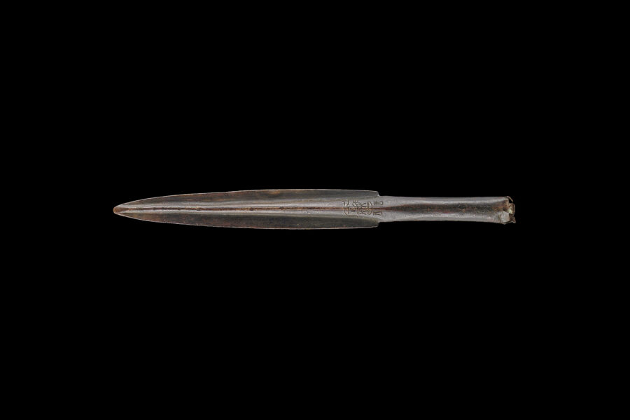 ANCIENT EGYPTIAN BRONZE SPEAR HEAD
