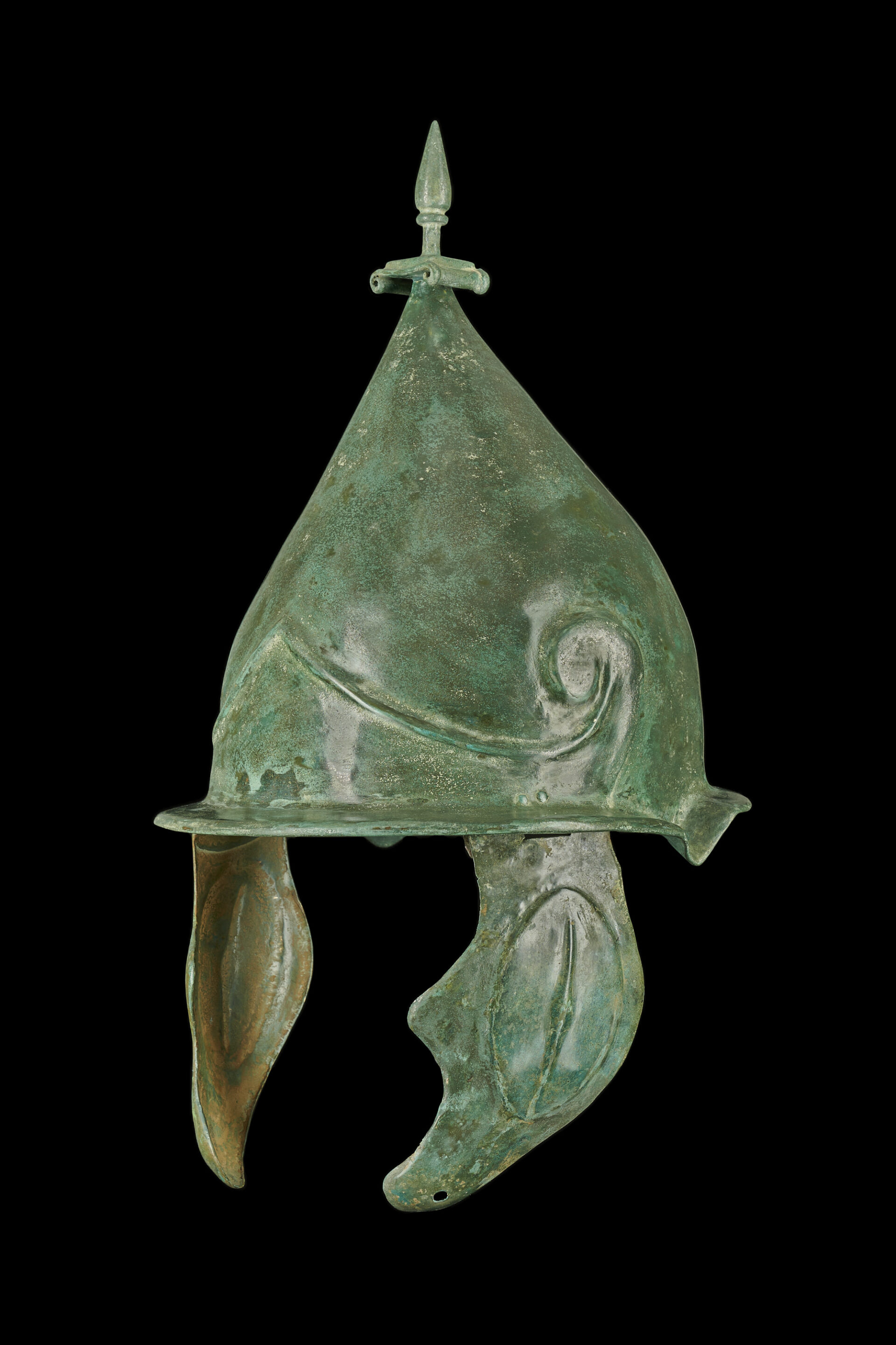 Rare Hellenistic helmets under Celtic influence, 3rd - 2nd B.C.