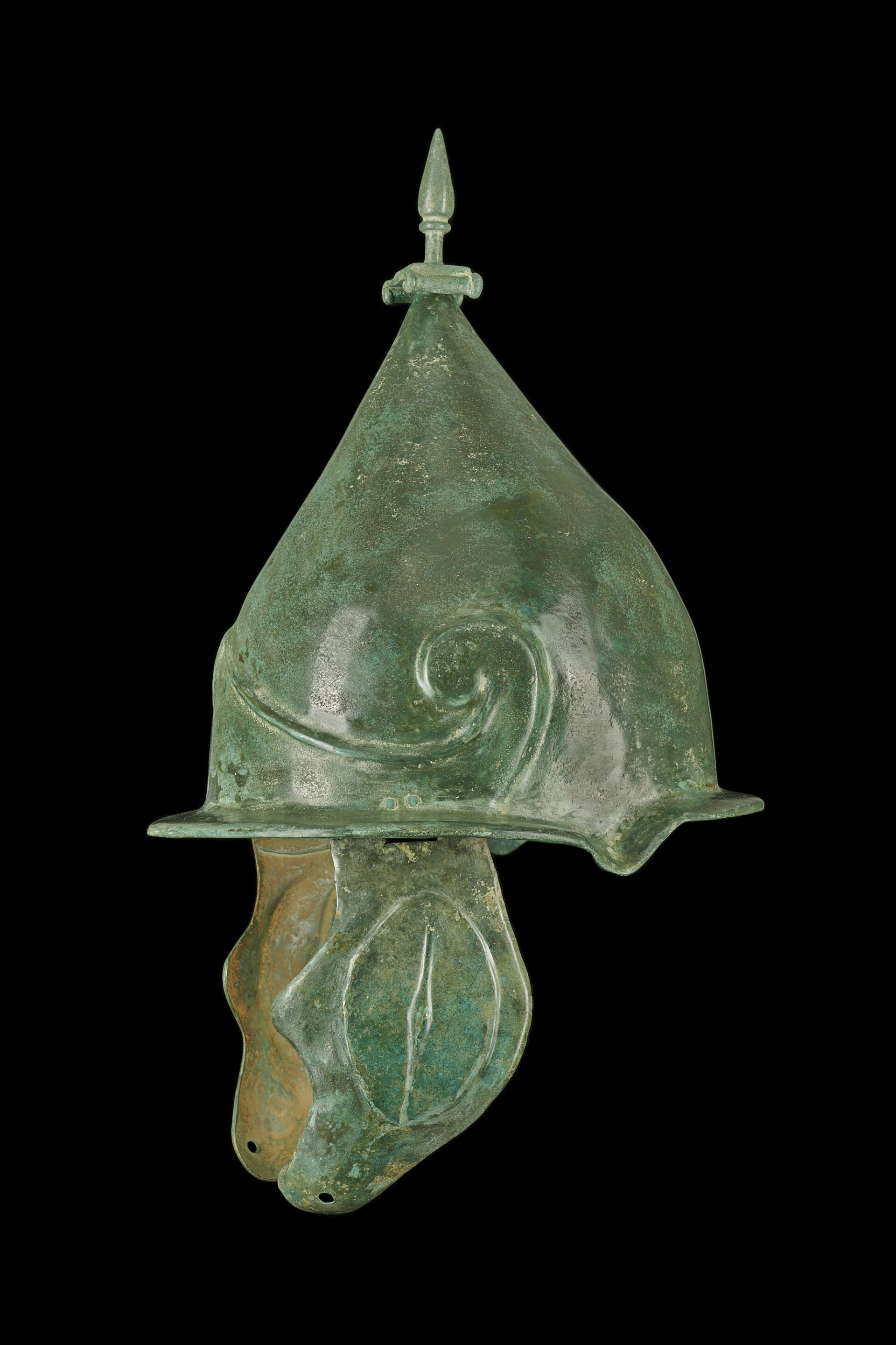Rare Hellenistic helmets under Celtic influence, 3rd - 2nd B.C.