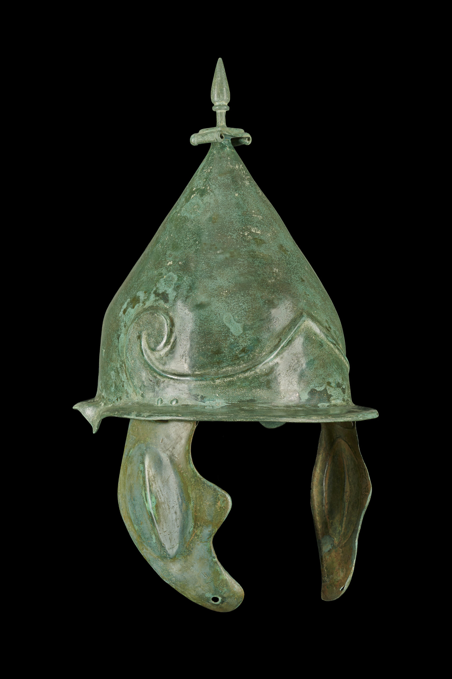 Rare Hellenistic helmets under Celtic influence, 3rd - 2nd B.C.