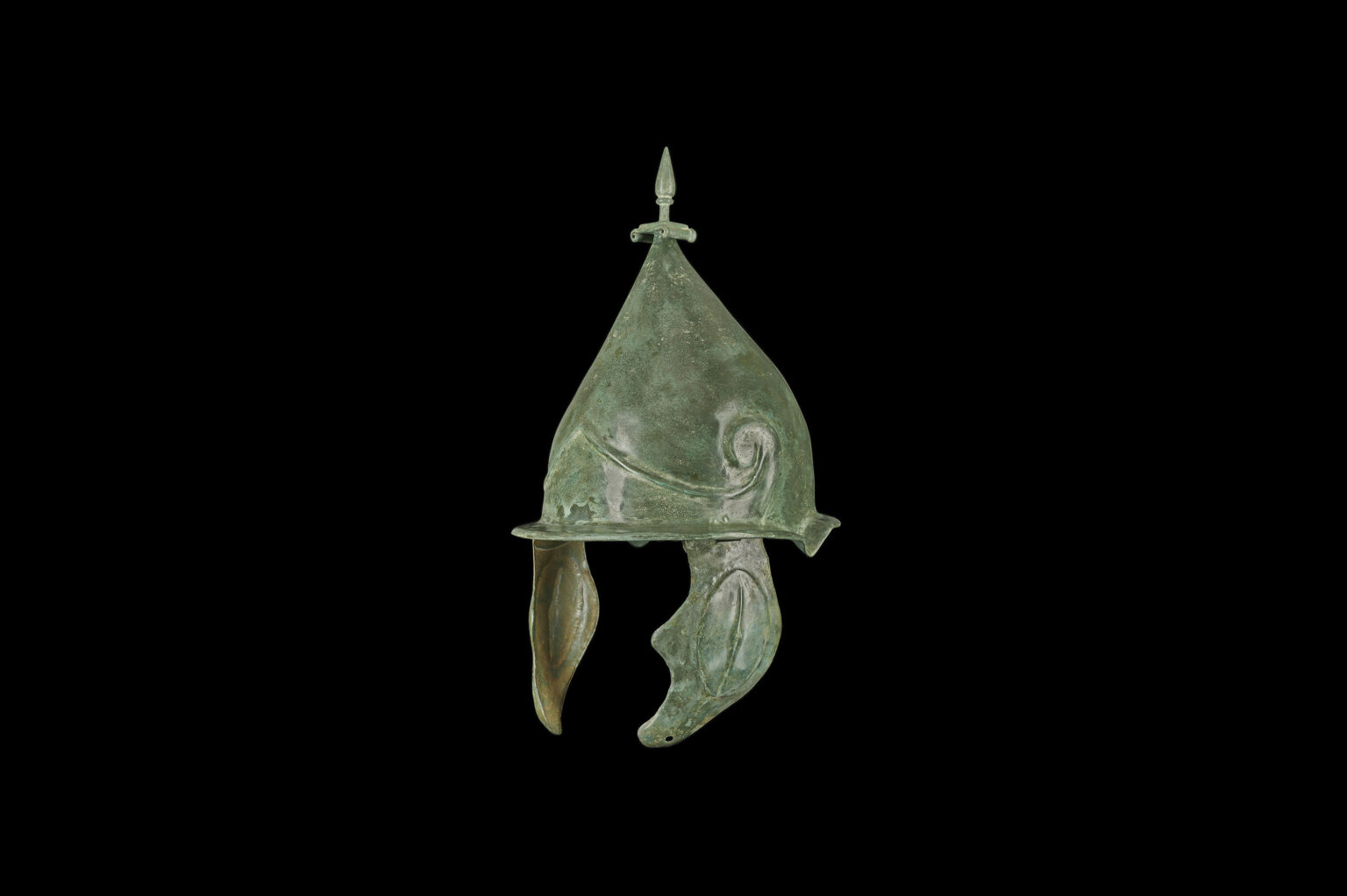 Rare Hellenistic helmets under Celtic influence, 3rd - 2nd B.C.